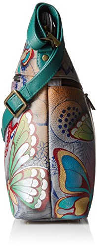 Anna by Anuschka womens 8202 Shoulder Handbag, Bpd-butterfly Paradise, One Size US