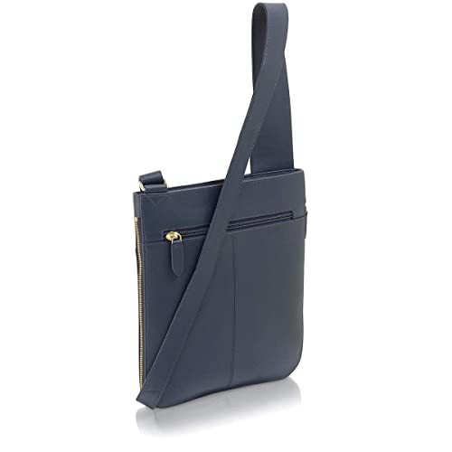 RADLEY London Womens Pockets Medium Zip Around Leather Crossbody Medium Ink