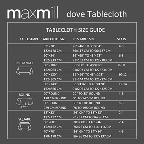 maxmill Jacquard Table Cloth Damask Pattern Spillproof Wrinkle Resistant Oil Proof Heavy Weight Soft Tablecloth for Kitchen Dinning Tabletop Outdoor Picnic Rectangle 52 x 70 Inch Stone Blue