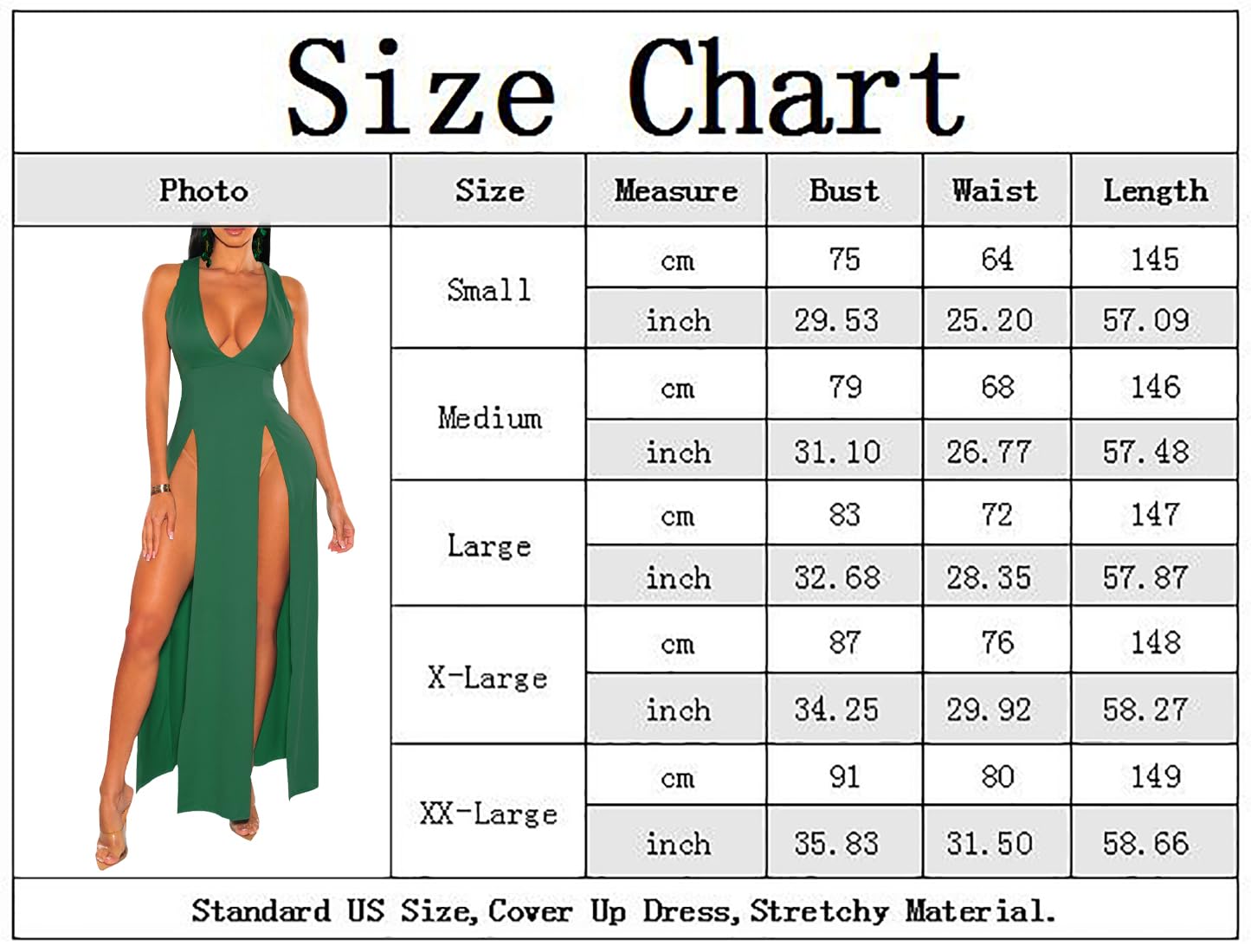 Sexy Maxi Dress for Women Sleeveless Front High Split Deep V Neck Party Long Bodycon Tank Dress