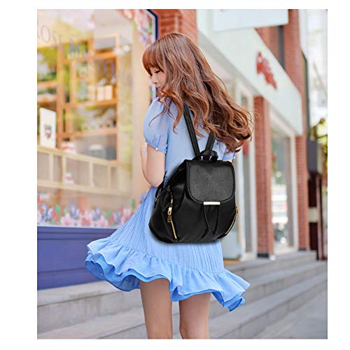 KARRESLY Backpack Purse for Women PU Leather Rucksack Purse Ladies Casual Shoulder Cute Bag(White)