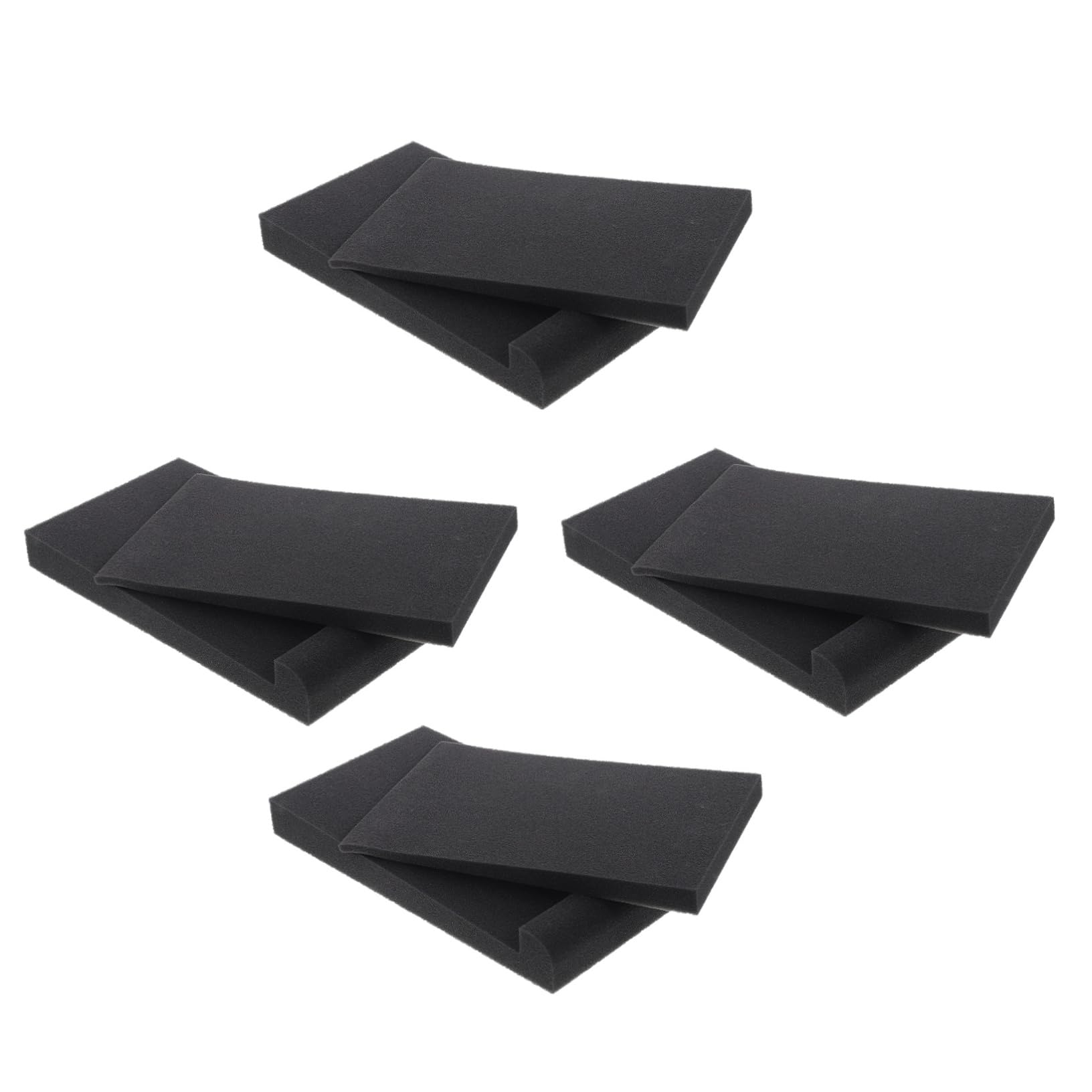 Milisten 4pcs Subwoofer Shock Pads Sponge Sound Speaker Isolation Pads Sound Proof Studio Monitor Isolation Pads Speaker for Car Moniter Speakers Non-slip Polyethylene Platform Mat