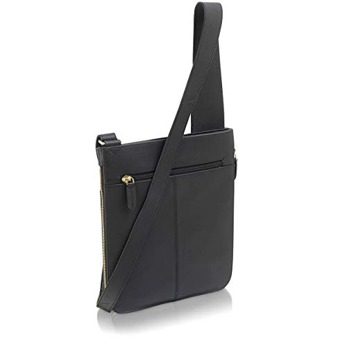 RADLEY London Womens Pockets Medium Zip Around Leather Crossbody Medium Black