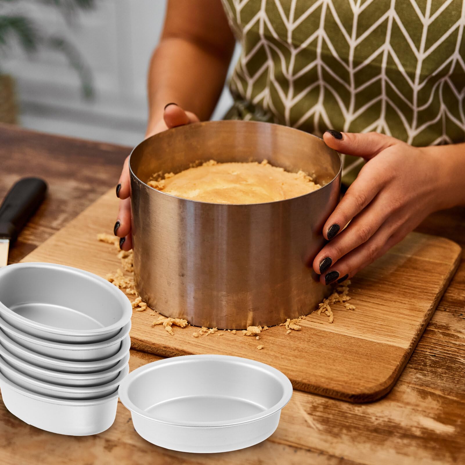 10pcs Oval Mold Circle Cake Pan Mini Cake Tins Metal Pan Round Cake Pans Mini Tart Pans for Baking Cake Mold Baking Cake Pans Cookie Cake Pan Cake Baking Pans Baking Pans Nonstick