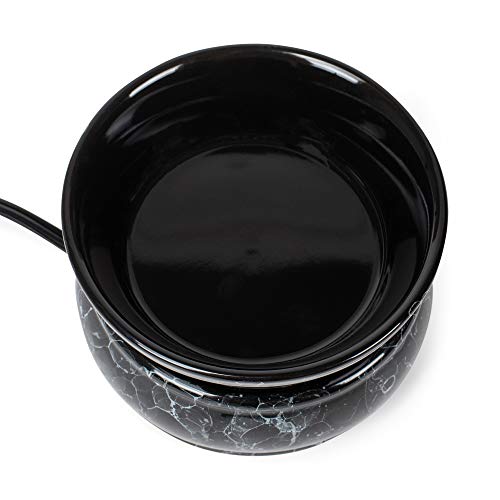 Original Candle Warmer - Black Marble Electric Candle and Tart Burner, 2 Piece
