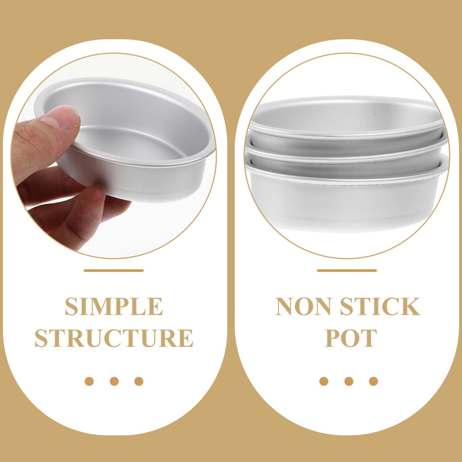 10pcs Oval Mold Circle Cake Pan Mini Cake Tins Metal Pan Round Cake Pans Mini Tart Pans for Baking Cake Mold Baking Cake Pans Cookie Cake Pan Cake Baking Pans Baking Pans Nonstick