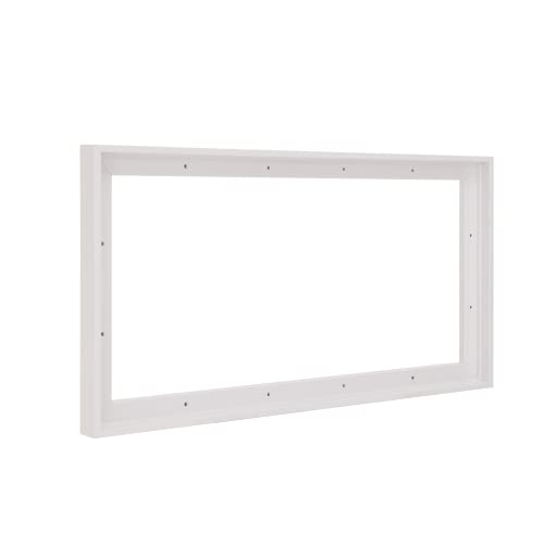 Pixy Canvas 10x20 inch Floater Frame for Canvas Paintings. 12 Colors. Floating Frame fits 5/8", 3/4" & max 7/8" Deep Stretched Canvas & Wood Panels (White, 10 x 20 inch)