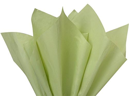 Sage Green Light Olive Bulk Tissue Paper 15 Inch x 20 Inch - 100 Sheets Premium Quality Gift wrap Tissue Paper Made in USA