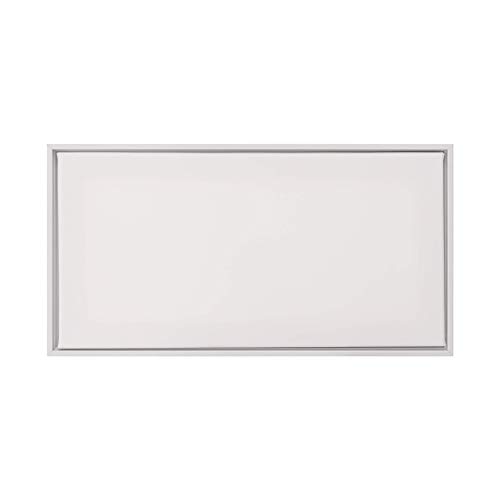 Pixy Canvas 10x20 inch Floater Frame for Canvas Paintings. 12 Colors. Floating Frame fits 5/8", 3/4" & max 7/8" Deep Stretched Canvas & Wood Panels (White, 10 x 20 inch)