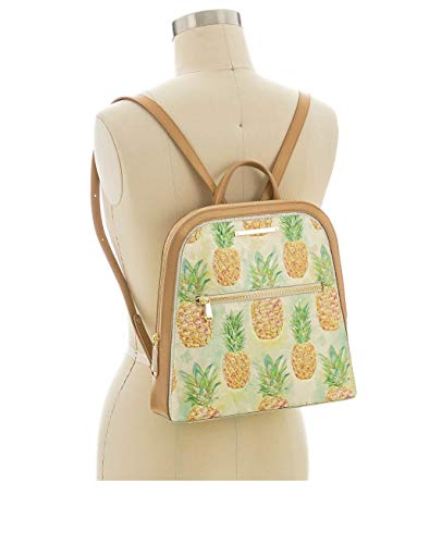 BRAHMIN Women's Pompano Collection Pineapple Felicity Backpack, Multi