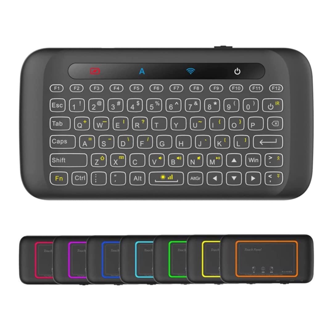 Tanggula Y1 Portable LED Projector + TV Box 2 in 1, Smart Android 9.0 Real Full HD 1080P, 2GB RAM + 32 ROM, Smooth Operating System and Dual Band 2.4G + 5.0G WiFi Bluetooth, Wireless QWERTY Keyboard