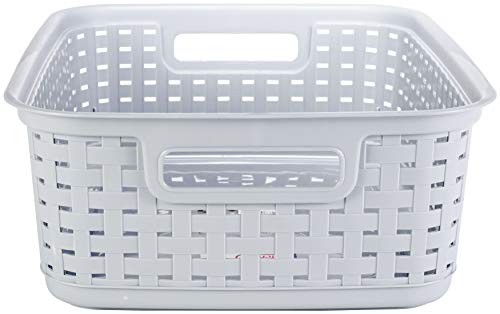 Sterilite 12726A06 15" X 12.25" X 5.25" Cement Short Weave Basket