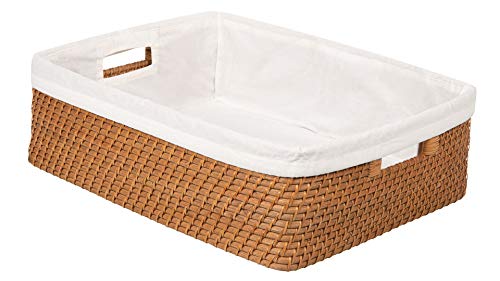 KOUBOO 1060054 Laguna Liner, Honey-Brown Rattan Shelf Basket