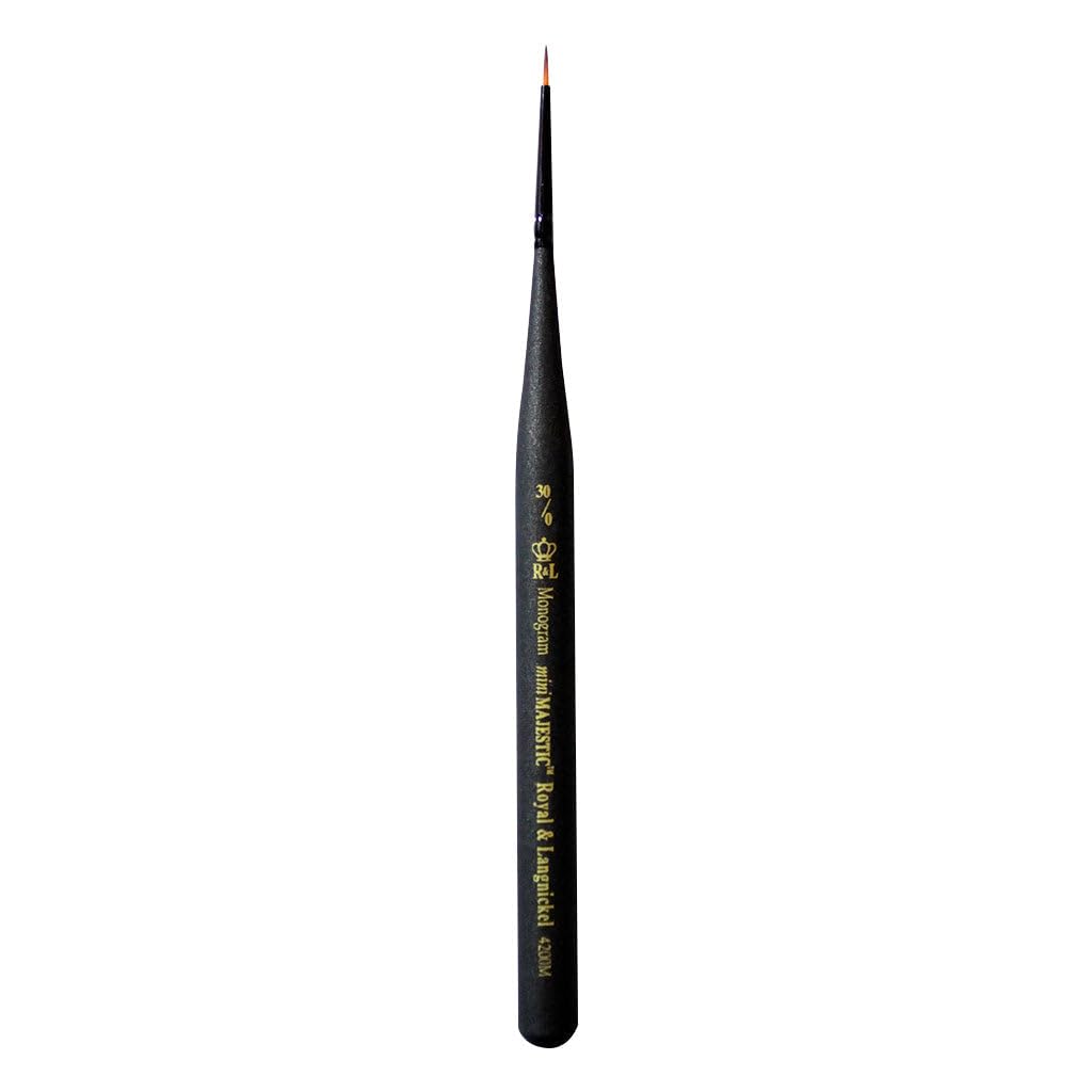 Royal & Langnickel Series 4200 Mini-Majestic Brushes 30/0 monogram