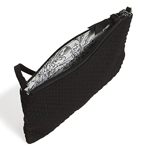 Vera Bradley Women's Microfiber Convertible Wristlet With RFID Protection, Classic Black, One Size