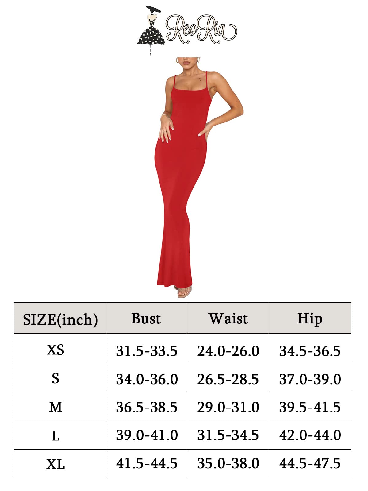 REORIA Women's Sexy Casual Lounge Slip Long Dress Elegant Wedding Guest Sleeveless Backless Ribbed Bodycon Maxi Dresses Blue Medium