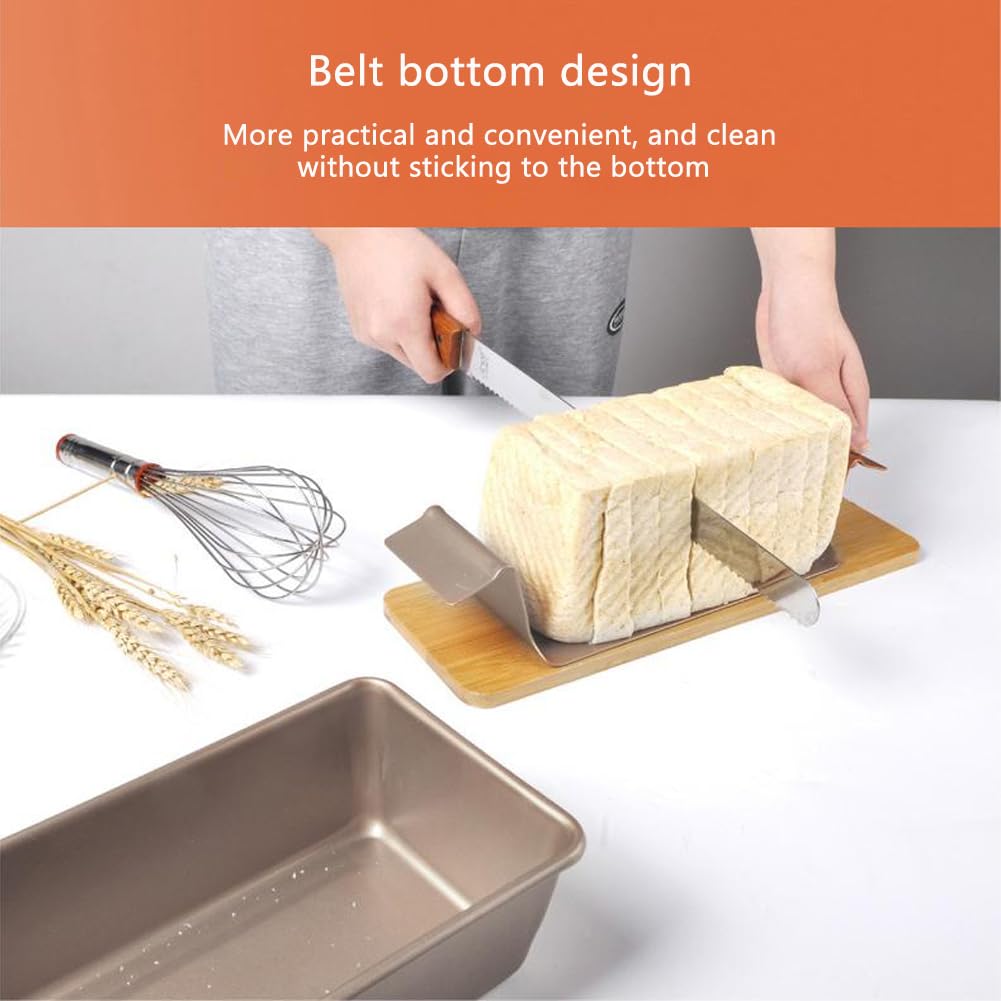DAYUANDIAN Meatloaf Pan with Drain Tray,9 x 5 Inches Meat Loaf Pans for Baking Bread, Rose Gold Bread Pans,For kitchen baking