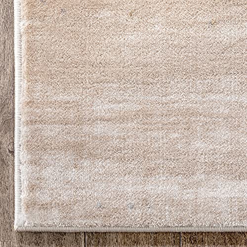Well Woven Kensington Melange Blue Modern Oriental Medallion Vintage Distressed Area Rug 7'10" x 10'6"