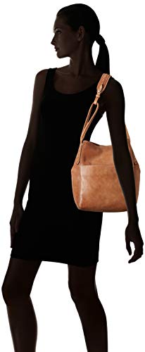 Frye womens Reed Zip Leather hobo handbags, Tan, One Size US