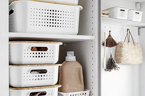 SmartStore Basket Bamboo Lid Colour, One Size
