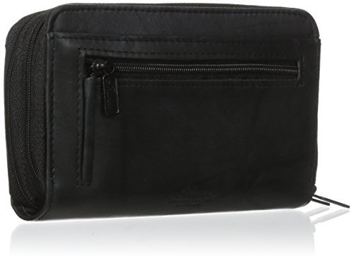 Uxton Heiress Double Zip-around Indexer (Black-RFID Protected)