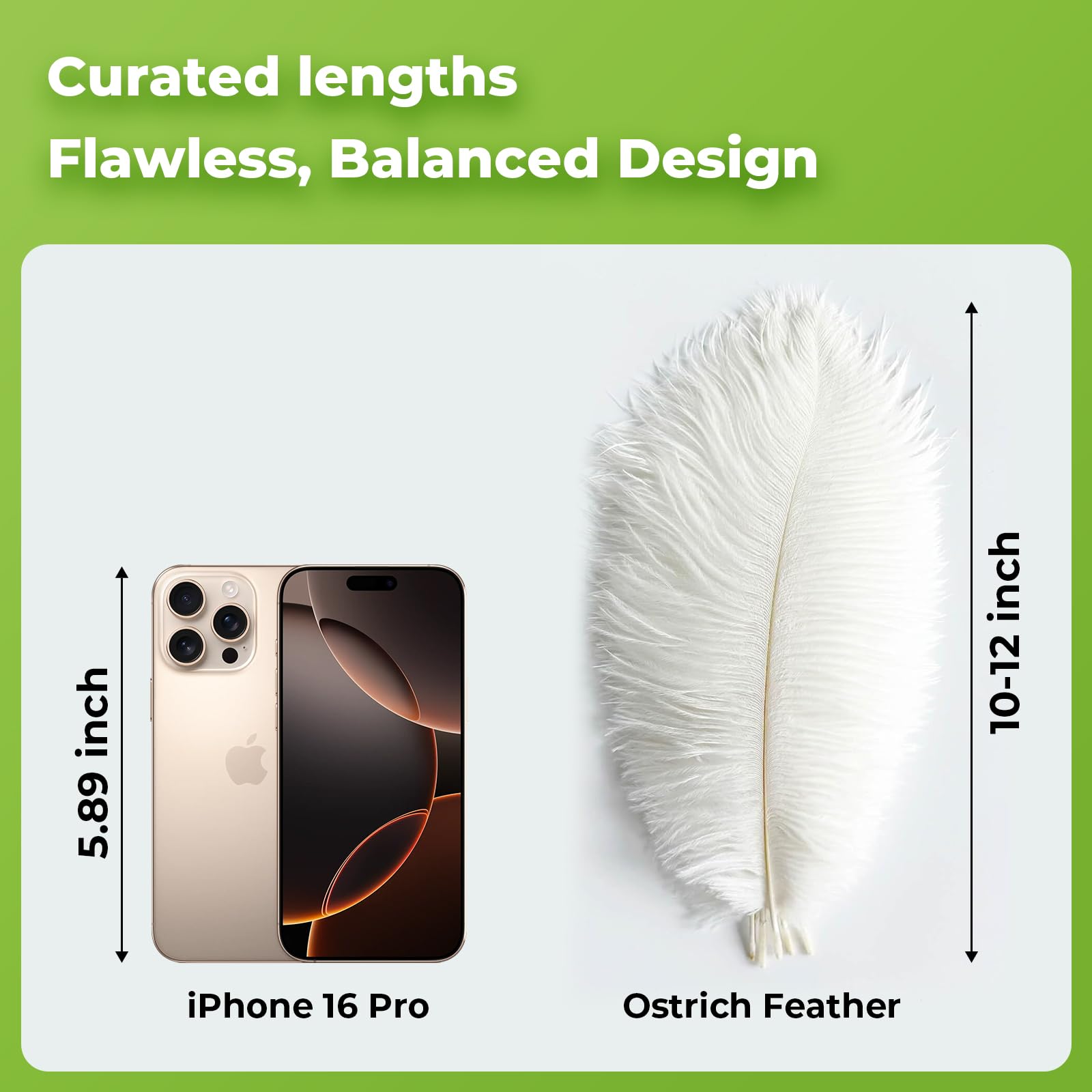 Piokio 20 pcs White Ostrich Feathers Plumes 10-12 inch(25-30 cm) Bulk for DIY Christmas Decorations, Wedding Party Centerpieces, Gatsby Decorations
