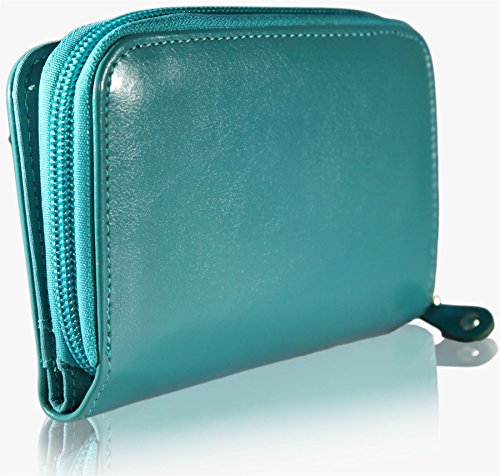 Kukubird New Girls / Ladies Medium Dachshund Cartoon Designs Purse Wallet - Blue