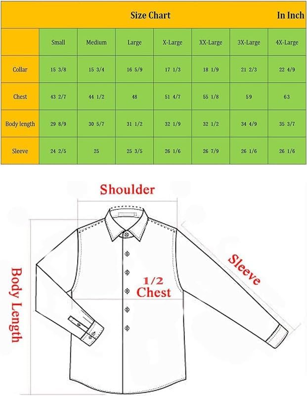 Double Pump Mens Button Down Long Sleeve Shirts Regular Fit Dress Shirts Business Casual Plaid Shirts-(18TC02-XL)