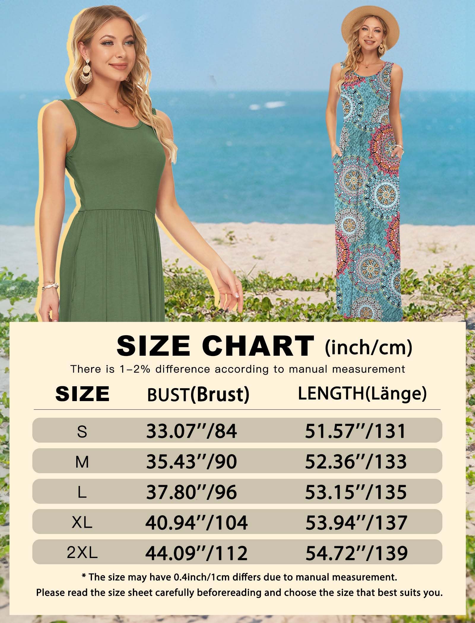 AUSELILY Women's Summer Sleeveless Loose Maxi Dress Casual Long Dresses with Pockets 2025 New Black L
