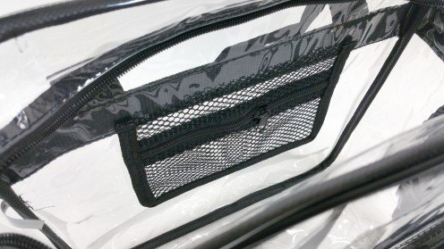 Bravo Enterprise Deluxe Stadium Approved Clear Tote Bag Adjustable Shoulder Padded Strap Handles