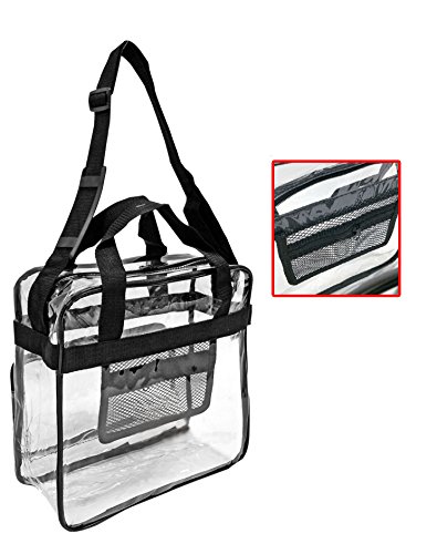 Bravo Enterprise Deluxe Stadium Approved Clear Tote Bag Adjustable Shoulder Padded Strap Handles