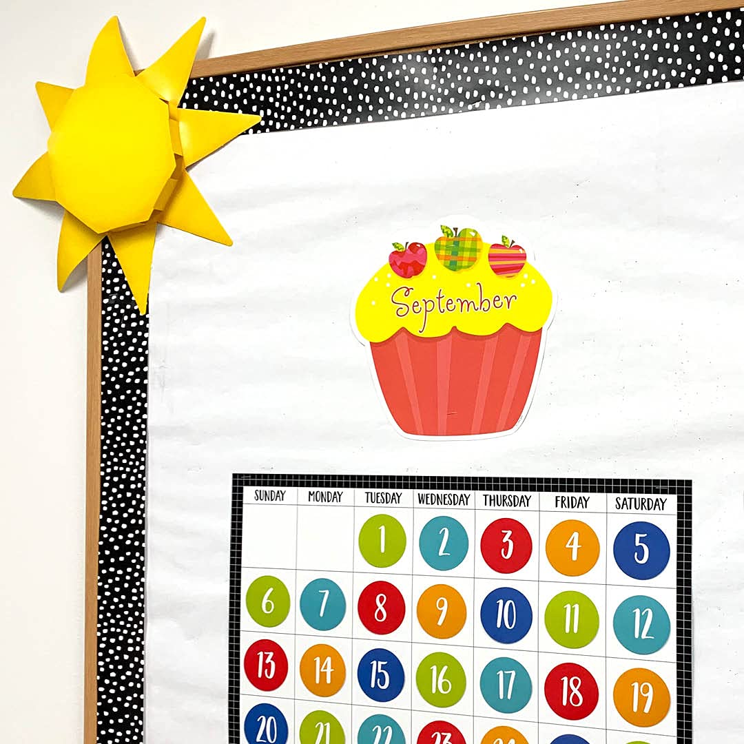 Creative Teaching Press Cupcake Accents for Bulletin Boards & Classrooms, CTP 10” Jumbo Designer Cutouts, 12-Piece Set, Multicolor