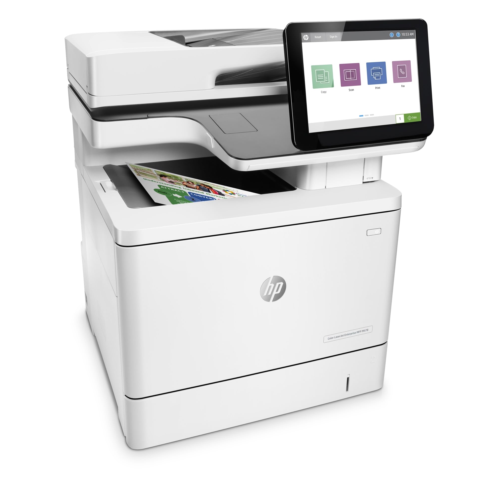 HP Color LaserJet Enterprise Multifunction M578f Duplex Printer with Stapler (7ZU86A)