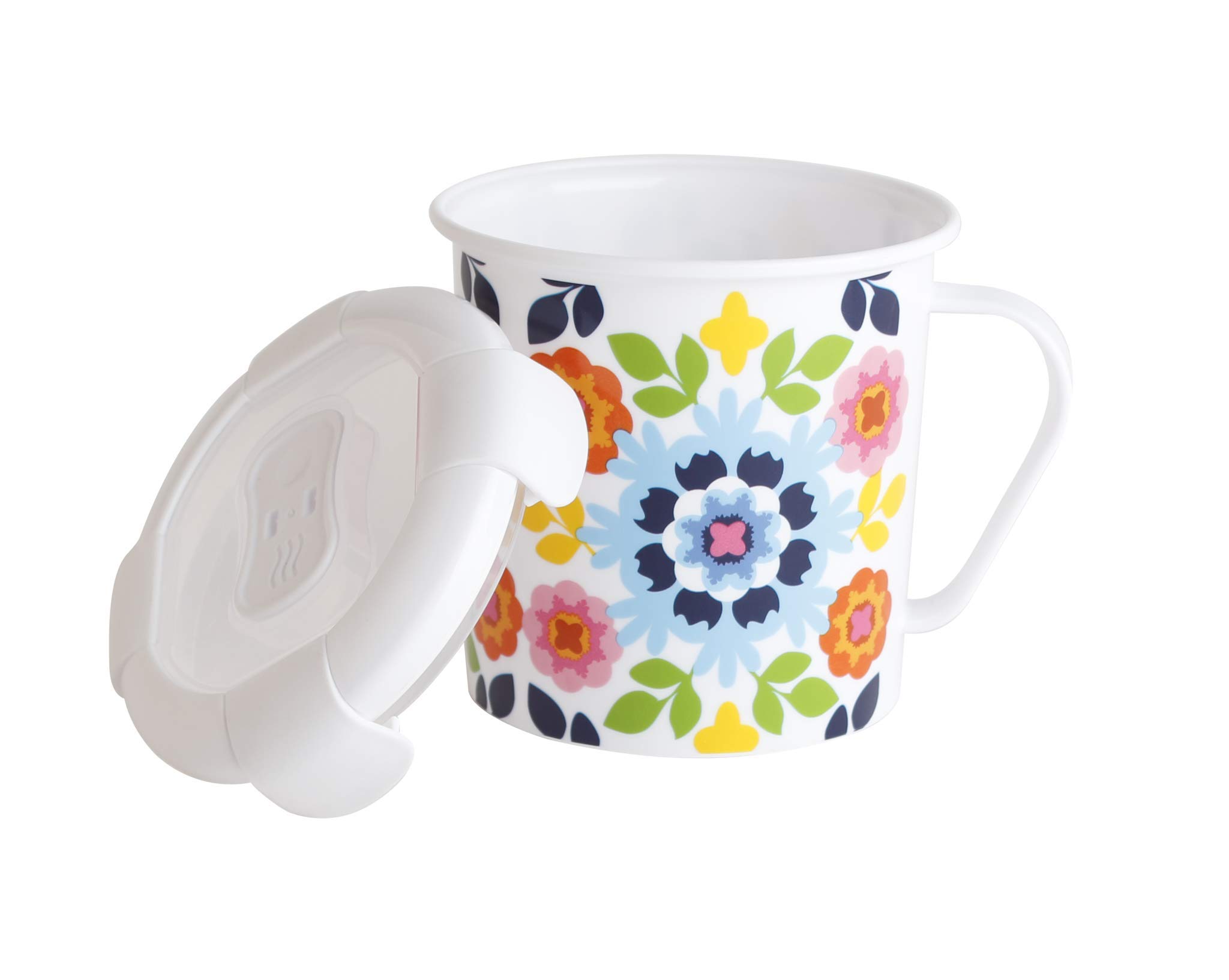 French Bull 23 oz Soup Mug With Handle and Vented Lid Food Storage-Cool Grip Leak Proof Dishwasher and Microwave Safe Lunch Travel Airtight, Sus
