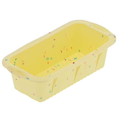 QANYEGN Bread Pan, Bread, Silicone Cake for Kitchen Restaur Baking Cake Bread Dessert Rectangular(²ÊÁ£»Æɫ)