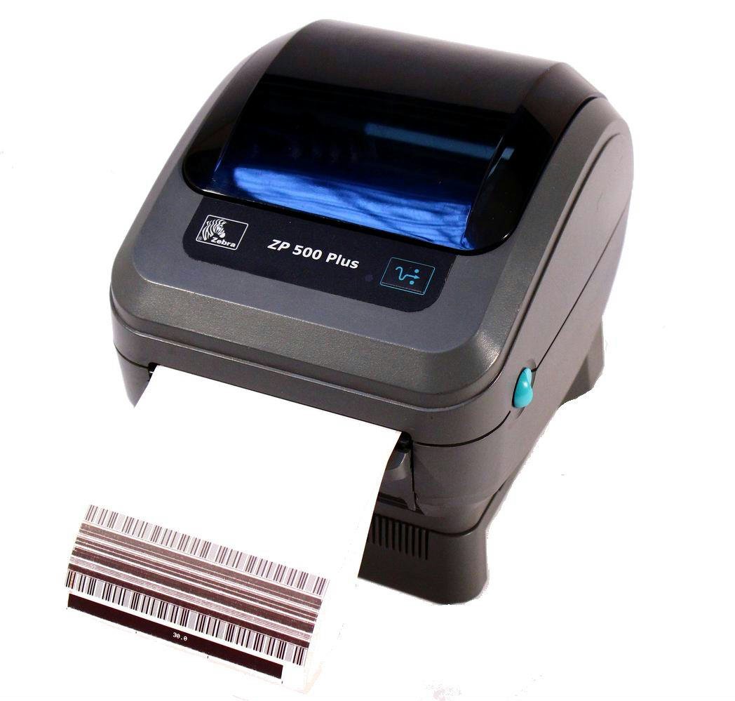 #S6B Zebra ZP 500 Plus Label Printer ZP500-0103-0017 W/Prints, Power, USB Cables
