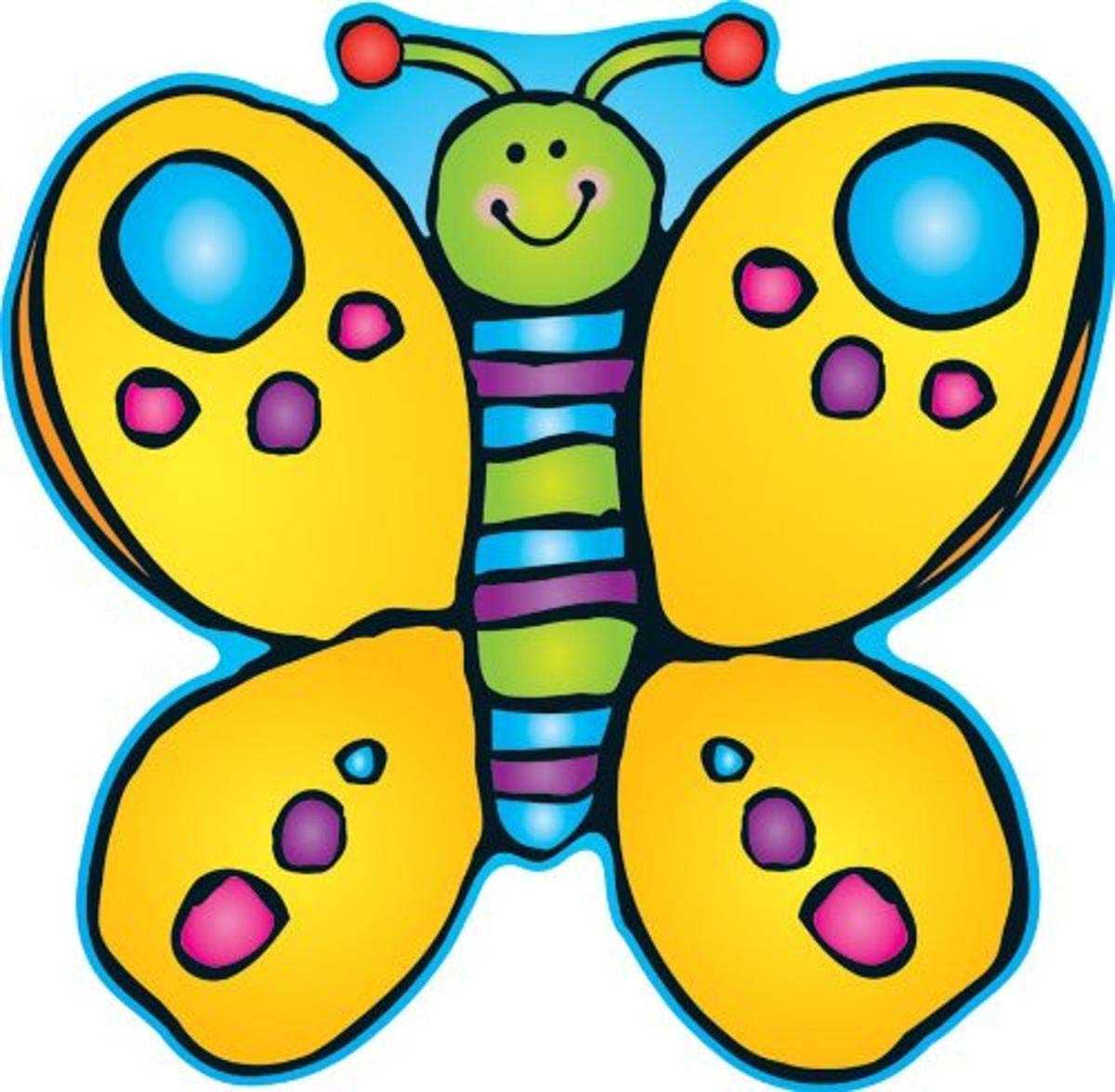 Carson Dellosa D.J. Inkers Butterfly Two-Sided Decoration (688021)