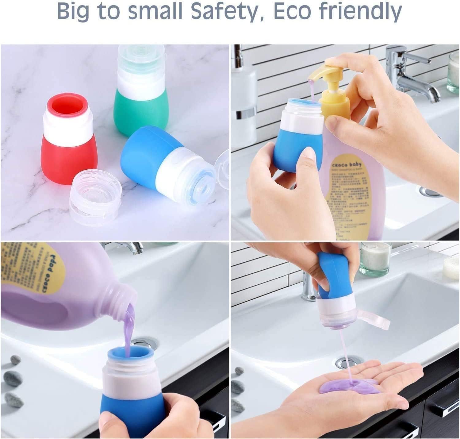 YINGGG Squeeze Portable Salad Dressing Container to Go Bottles Sauce Leakproof Condiment Storage Bottle, Dressing to Go for Lunch set of 4 (37ML)