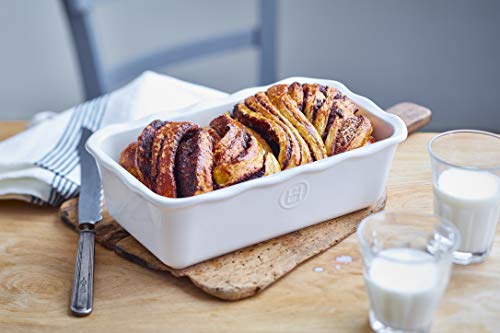 Emile Henry Pearl Gray Modern Classic Loaf Pan, 10 x 5.8 x 3.1 inches / 1.4 qt