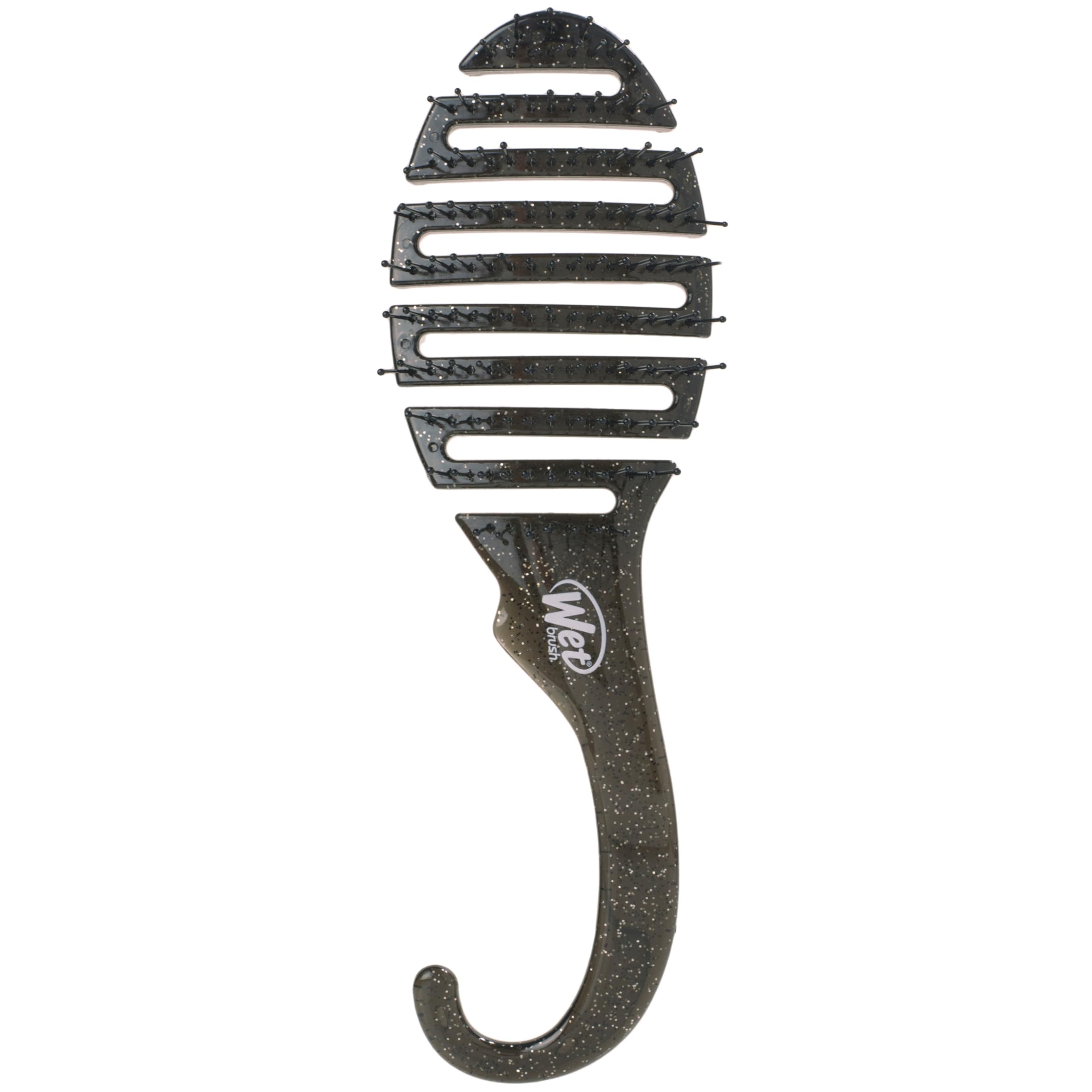 Wet Brush Hair Brush Shower Detangler - Black Glitter - Shower Hair Brush With Ultra-soft IntelliFlex Bristles - Glide Through Tangles With Ease For All Hair Types - For Women, Men, Wet And Dry Hair