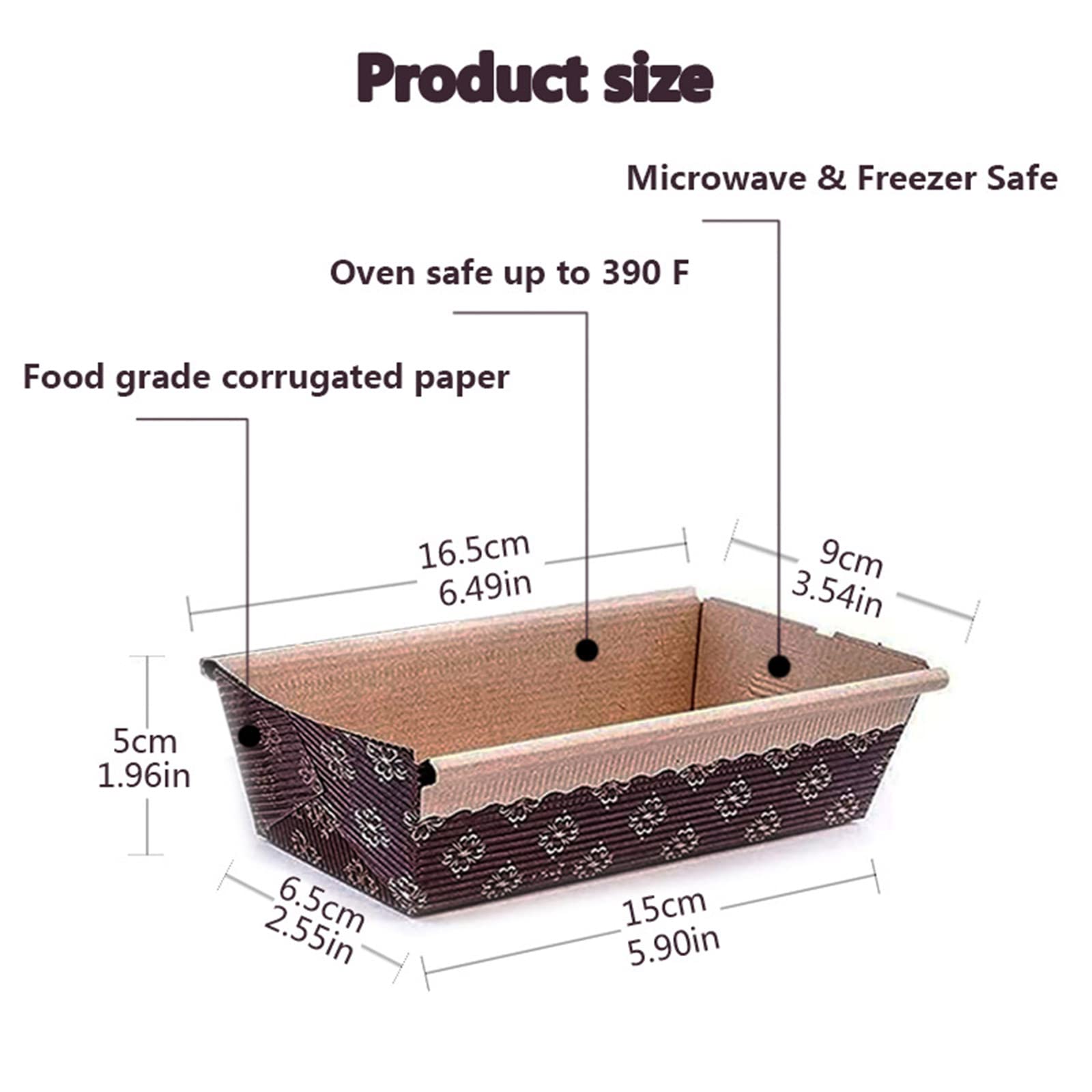 25 Pieces Disposable Kraft Papers Bread Loaf Pans Bakery Pastry Rectangle Pans For Kitchen Microwave Freezer Oven Safe Cupcake Wrappers For Boys