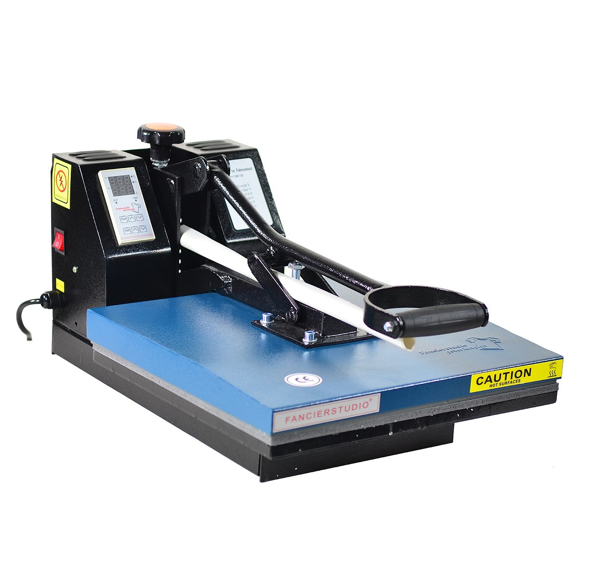 Fancierstudio Heat press Digital Heat Press 15 x 15 Sublimation Heat Press Rhinestone Heat Press T-Shirt Heat Press 15x15 B/BLK