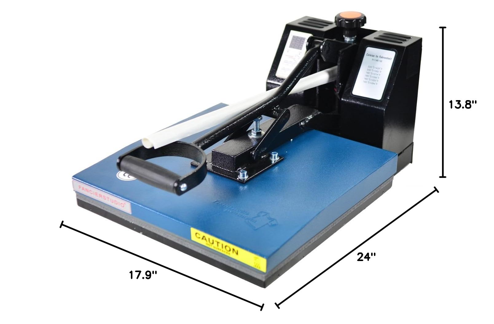 Fancierstudio Heat press Digital Heat Press 15 x 15 Sublimation Heat Press Rhinestone Heat Press T-Shirt Heat Press 15x15 B/BLK