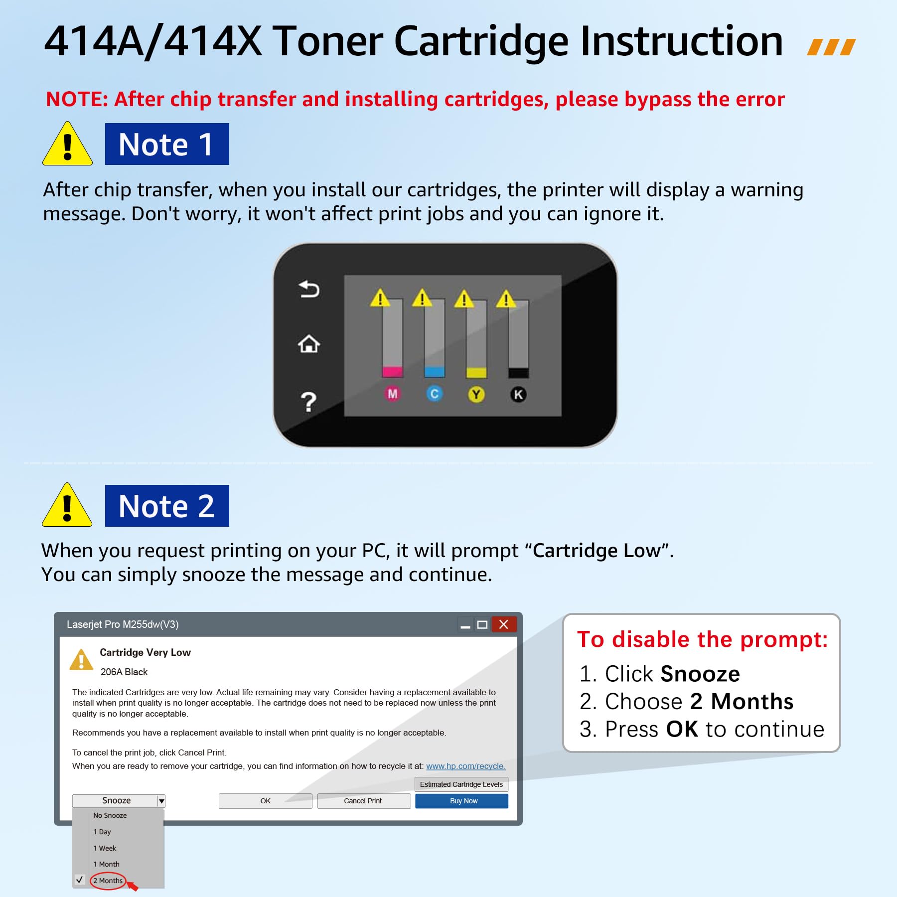 HaloFox Compatible 414A Toner Cartridge 4 Pack Replacement for HP 414A W2020A 414X W2020X W2021A W2022A W2023A for Color Laserjet MFP M454dw M454dn M479fdw M479fdn Printer (Black Cyan Yellow Magenta)