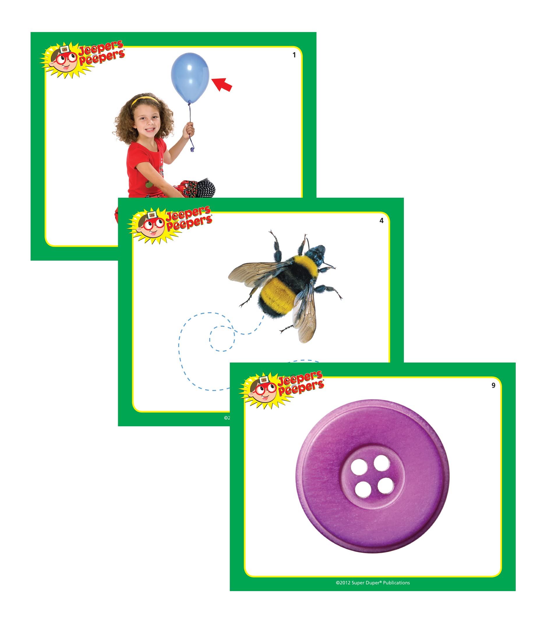 Super Duper Publications | Jeepers Peepers® Glasses Game Add-On Cards | Educational Learning Resource for Children