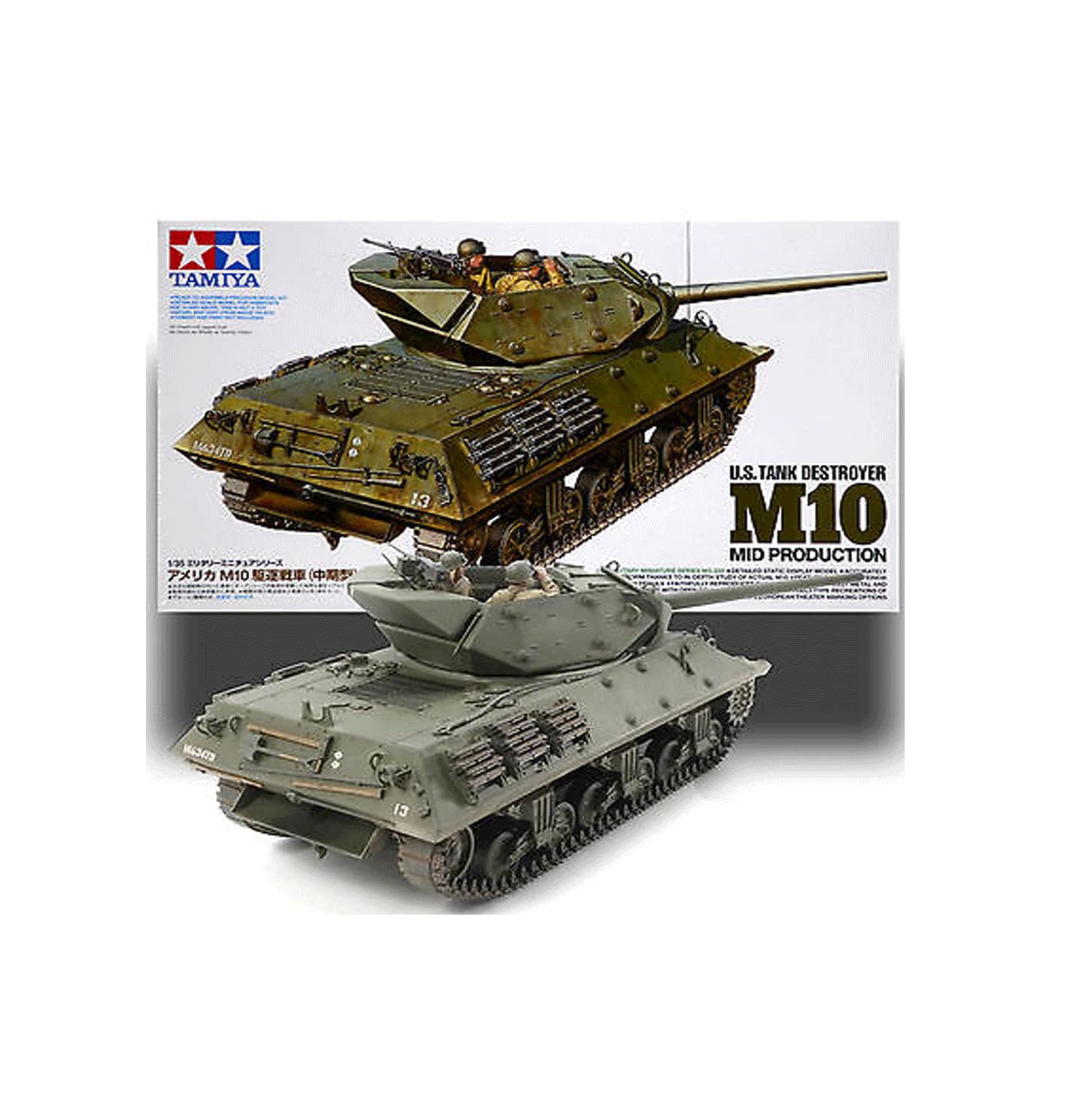 TAMIYA 35350 1/35 US Tank Destroyer M10 Mid Prod Plastic Model Kit