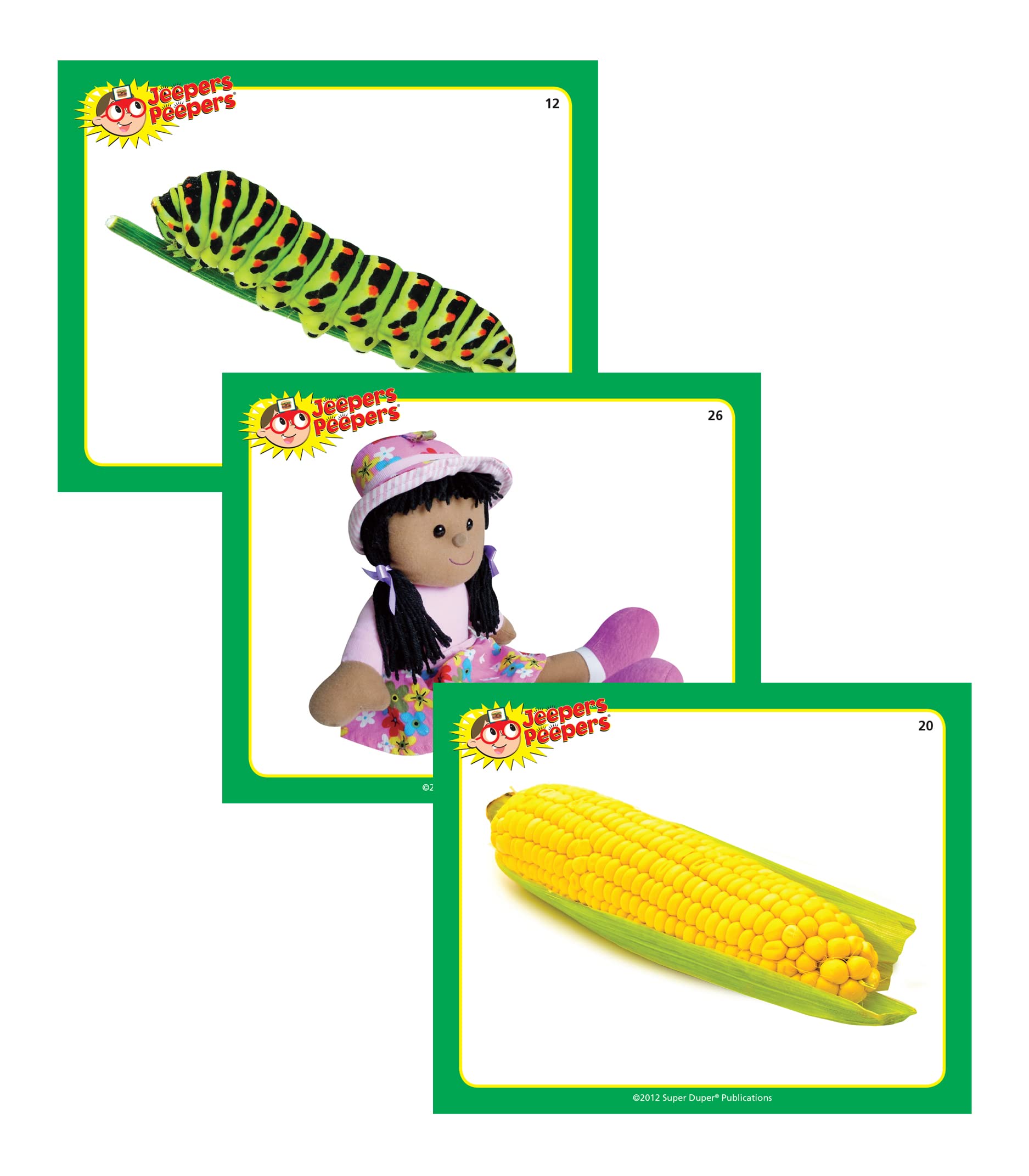Super Duper Publications | Jeepers Peepers® Glasses Game Add-On Cards | Educational Learning Resource for Children