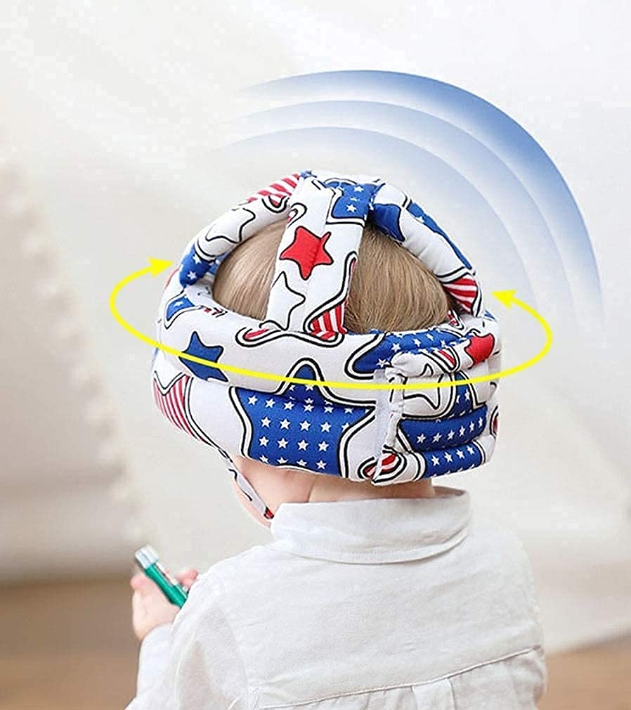 Blueice Baby Infant Toddler Children no Bumps Safety Helmet Head Cushion (Light Orange),blue-101