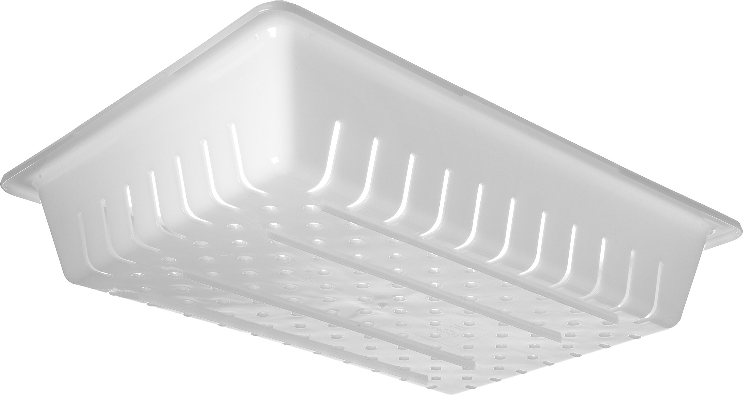 Carlisle Polyethylene White Colander Food Storage Box, 26 x 18 inch - 1 each.