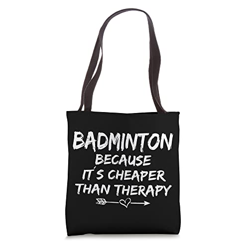Badminton is my therapy saying badminton player Tote Bag